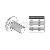 PARAFUSO CABECA LENTILHA AUTO - TRAVANTE 1/4 X 1/2 - DP613 DISPAN - WK ...