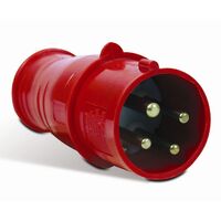 PLUG SHOCK TITE 3P+T 32A-380/440V 6H VM S-4276/W STECK - WK Elétrica